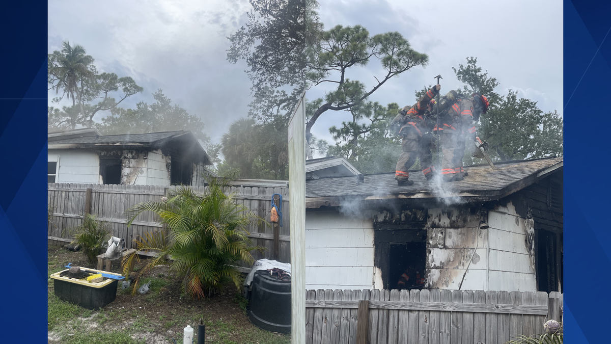 Fire erupts at home on Jeffcott St. in Fort Myers