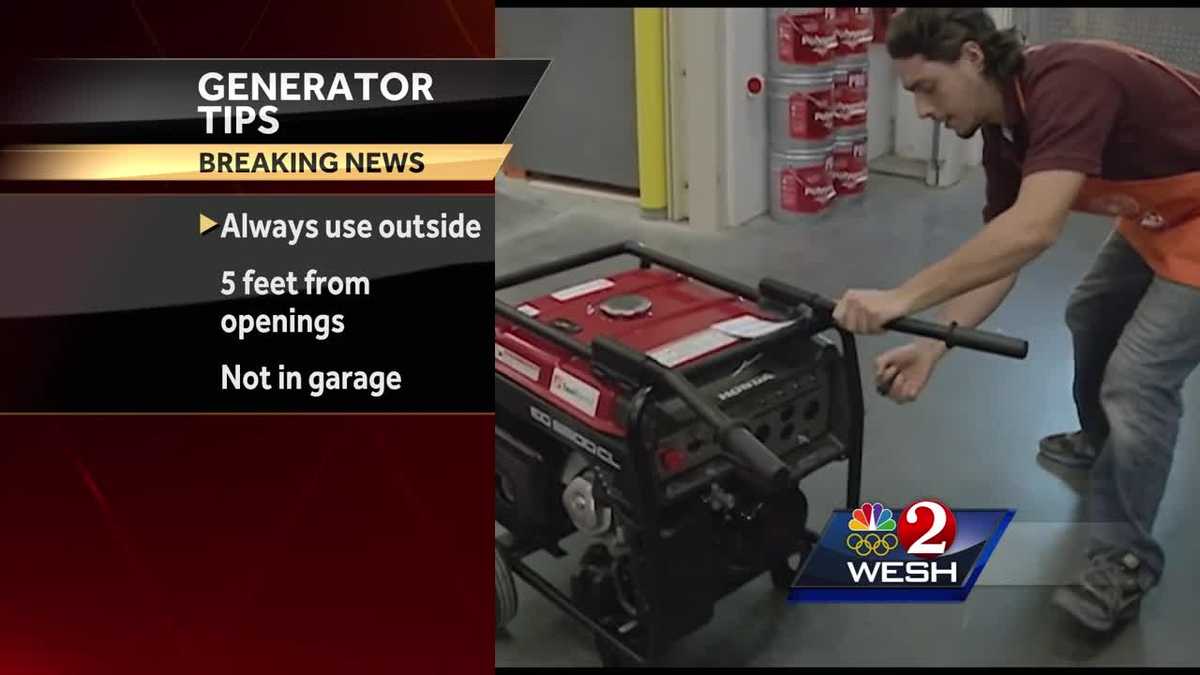 Orange County issues generator safety warning