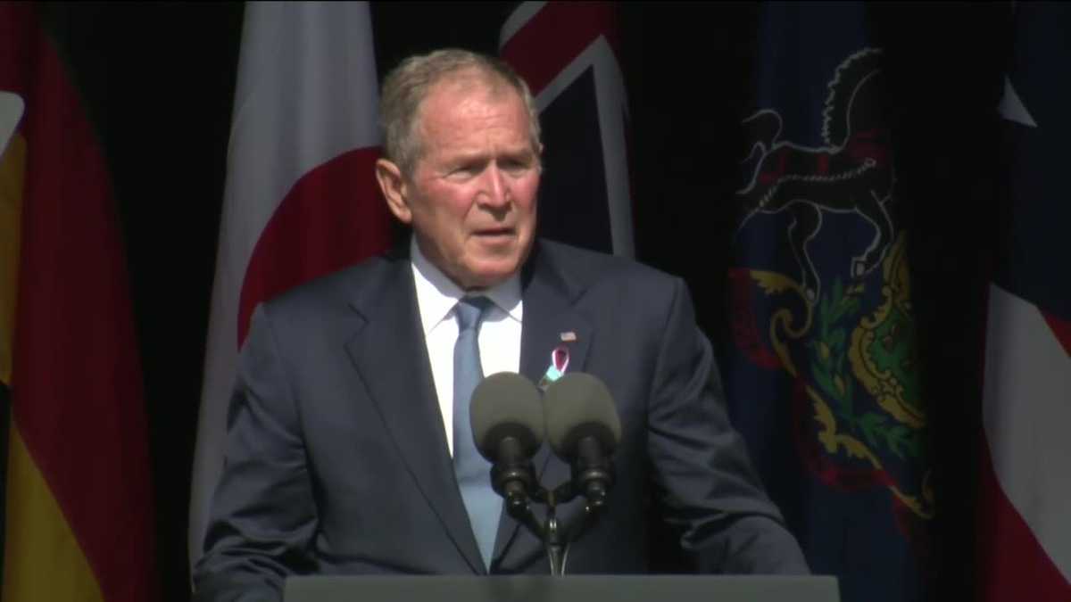 Kamala Harris, George W. Bush visit Flight 93 memorial