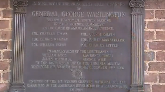 Historic church to relocate plaques honoring Washington, Lee
