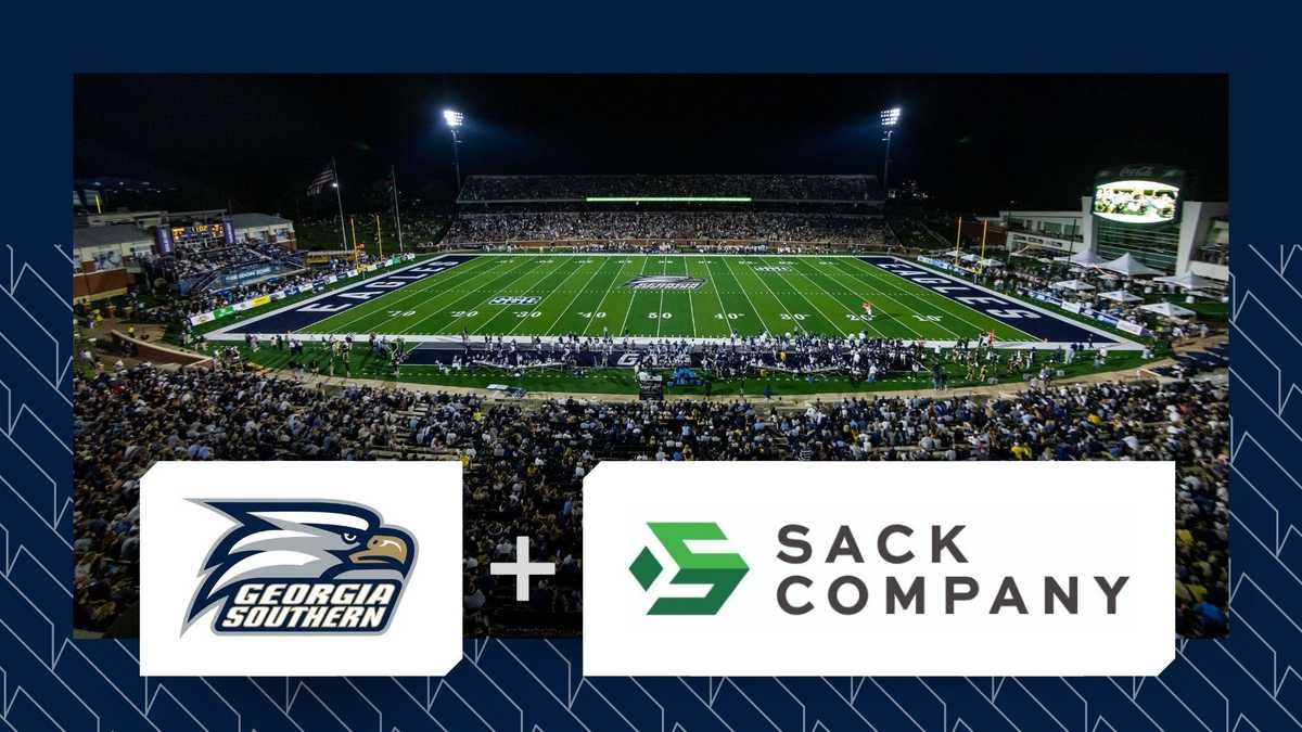 Georgia Southern and The Sack Company introduce On-Field Logo ...
