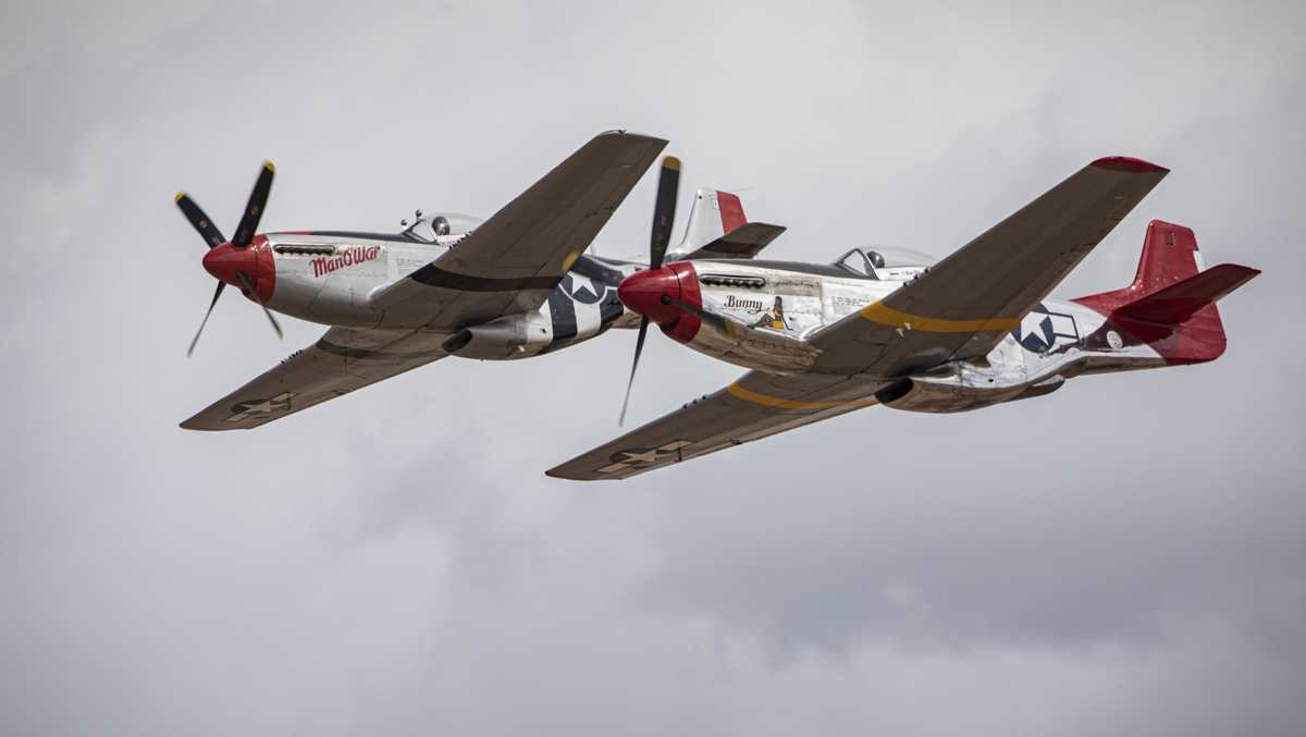 WWII air show features 80 restored military vehicles