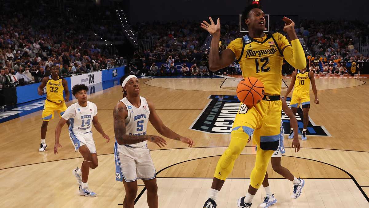No 9 Marquette Falls To No 8 North Carolina In 1st Round Of Ncaa
