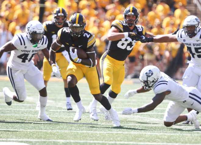 Photos from Iowa's 24-14 victory over Utah State