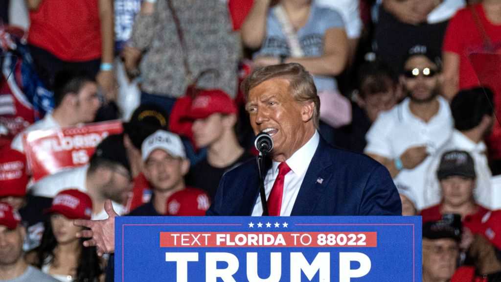 Donald Trump rally at Ted Hendricks Stadium in South Florida