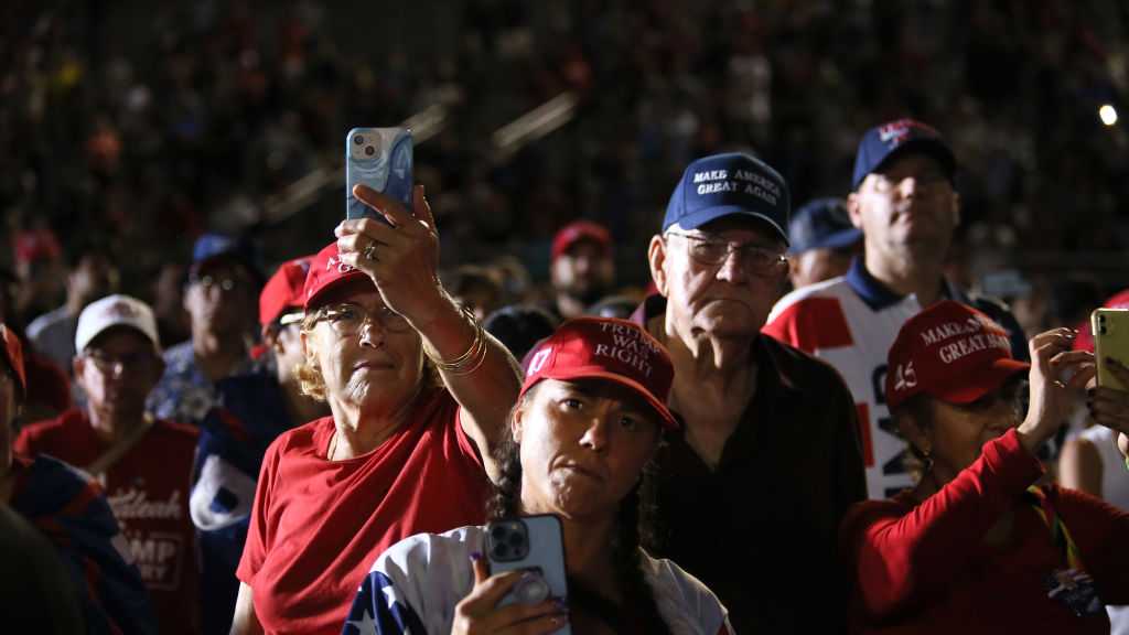 Donald Trump rally at Ted Hendricks Stadium in South Florida