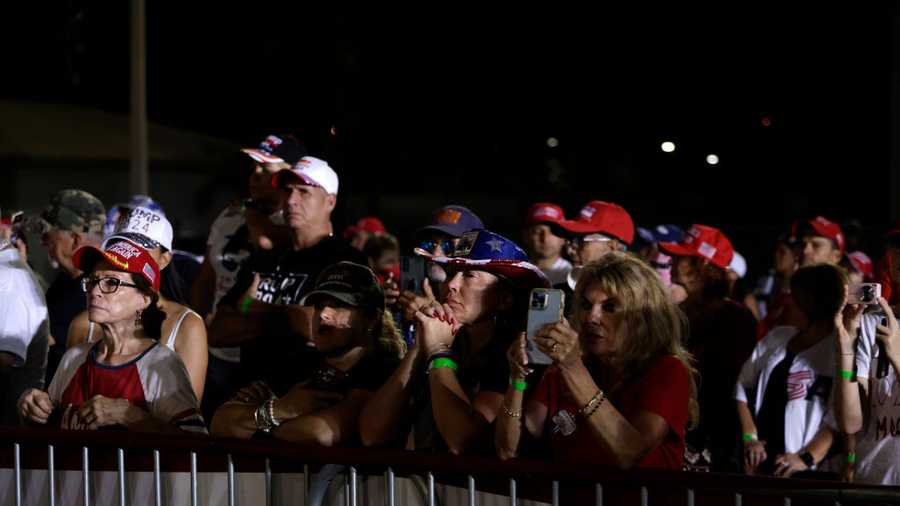 Donald Trump rally at Ted Hendricks Stadium in South Florida