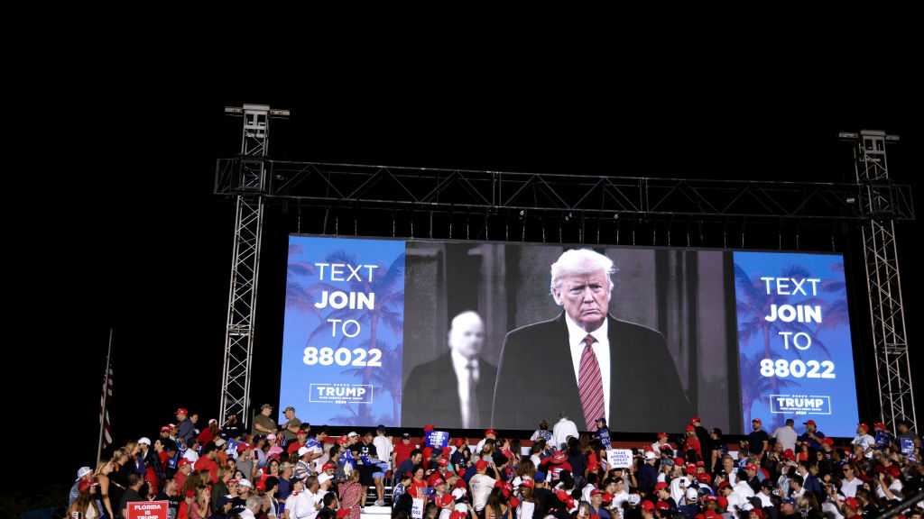 Donald Trump rally at Ted Hendricks Stadium in South Florida