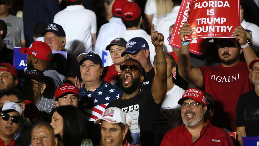 Donald Trump rally at Ted Hendricks Stadium in South Florida