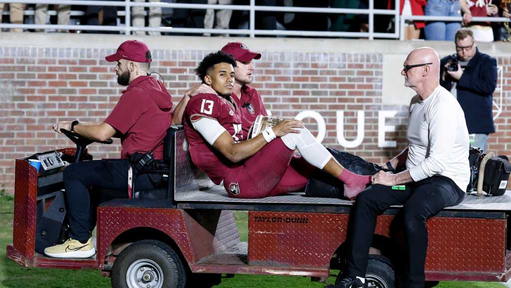 Florida State QB Jordan Travis says leg injury ends his season