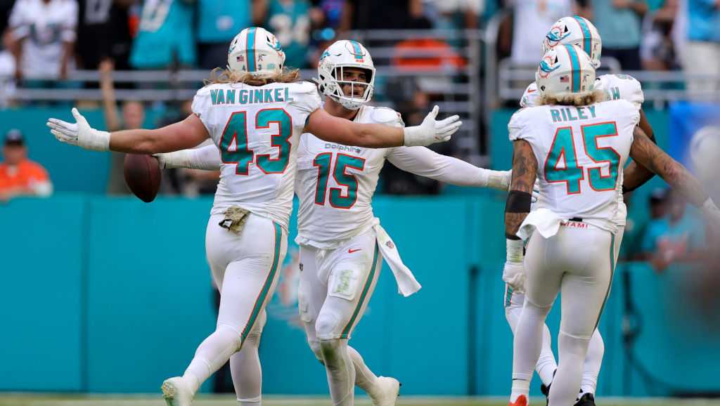 Dolphins look to cushion their AFC East lead when they face the ...
