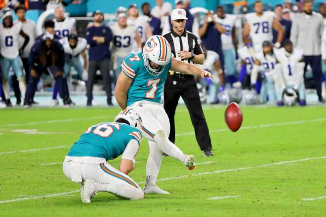 Dolphins nip Cowboys on Jason Sanders' last-second field goal, secure ...