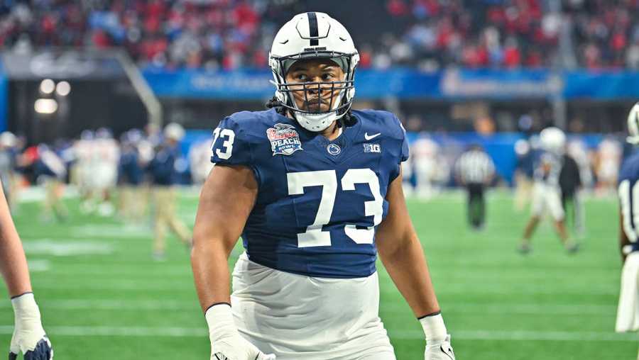 Third Penn State Nittany Lion drafted: Offensive tackle Caedan Wallace ...