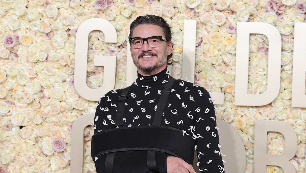 Pedro Pascal was in a sling at the Golden Globes: Here's why