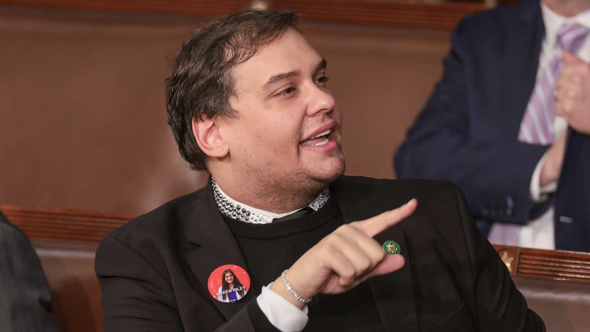 George Santos appears on House floor before State of the Union