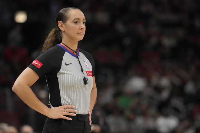 Second woman ever selected to officiate in NBA playoffs Second woman ever selected to officiate in NBA playoffs