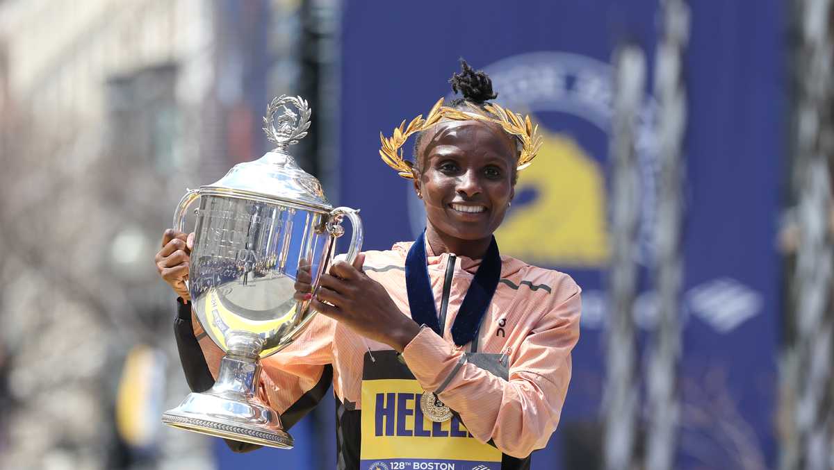 Kenya's Hellen Obiri repeats win in Boston Marathon women's race
