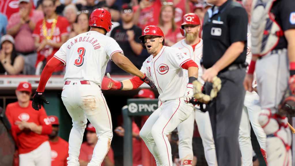 Jeimer Candelario homers twice, Reds beat Guardians 4-2 to split Ohio ...