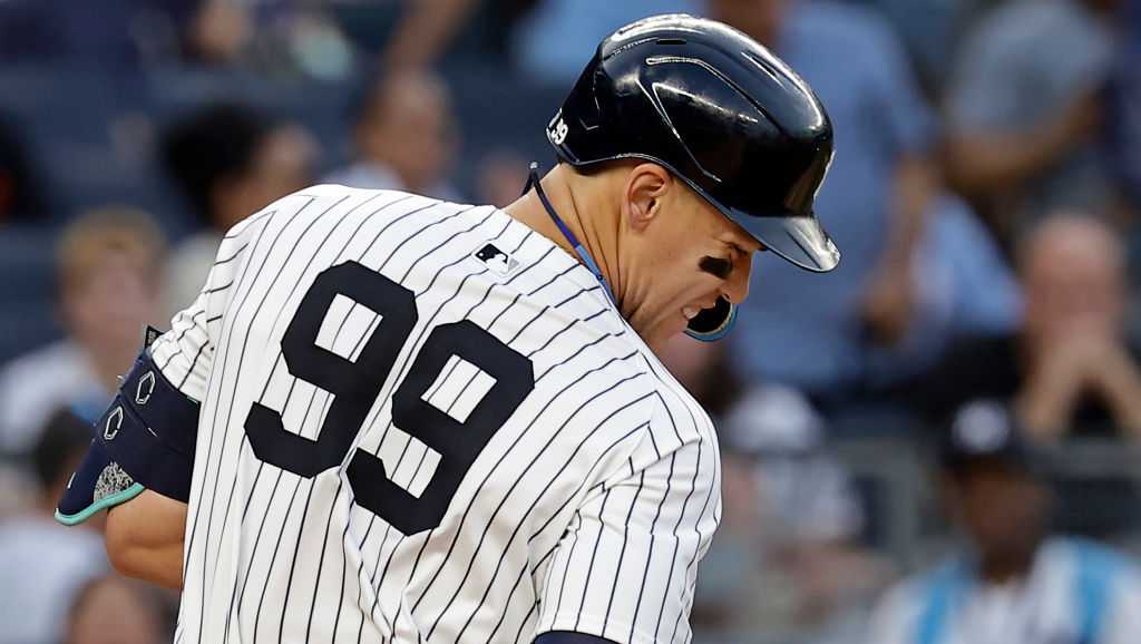 Judge exits after getting hit on hand by pitch, giving Yankees scare as ...