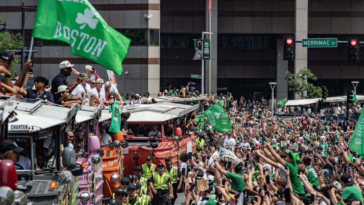 'Well over' 1M fans attend Celtics' victory parade in Boston
