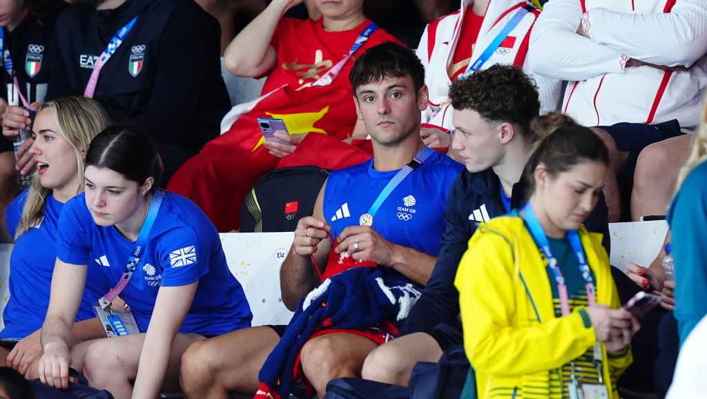 Olympic diver Tom Daley unveils his latest knitting achievements