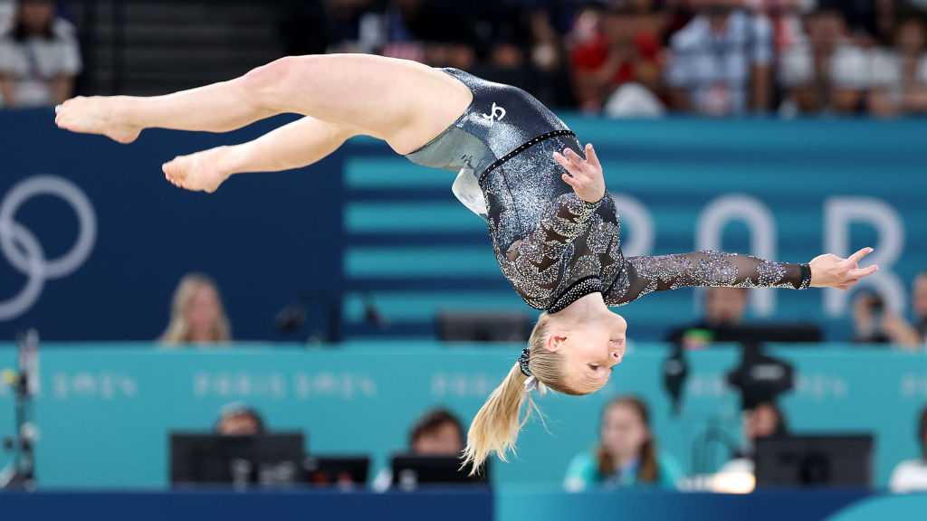 Gallery: USA women's gymnastics team's sparkly leotards dazzle at 2024 ...