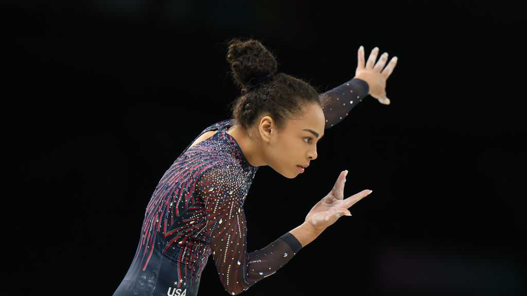 Gallery: USA women's gymnastics team's sparkly leotards dazzle at 2024 ...