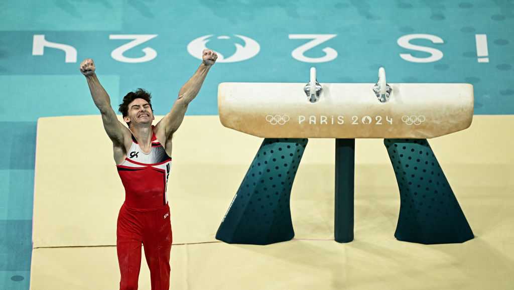 Watch: Stephen Nedoroscik wins bronze in pommel horse final