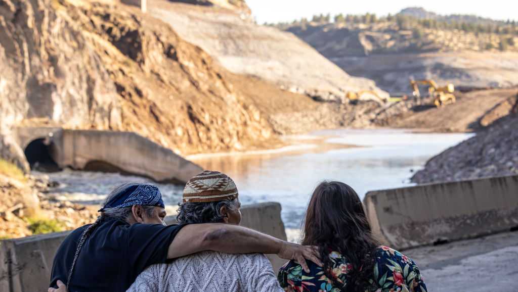 Native American teens kayak Klamath river