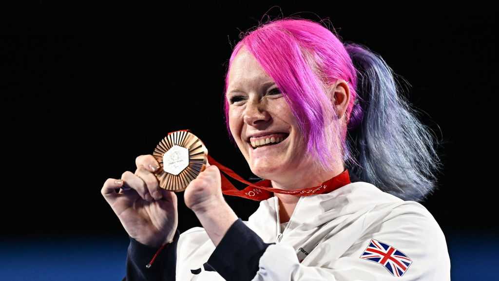 Jodie Grinham becomes first athlete to win Paralympic medal while pregnant