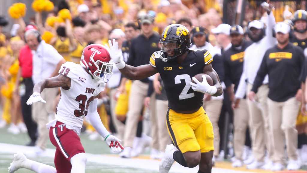 Iowa Hawkeyes take down Troy after Kaleb Johnson's big day