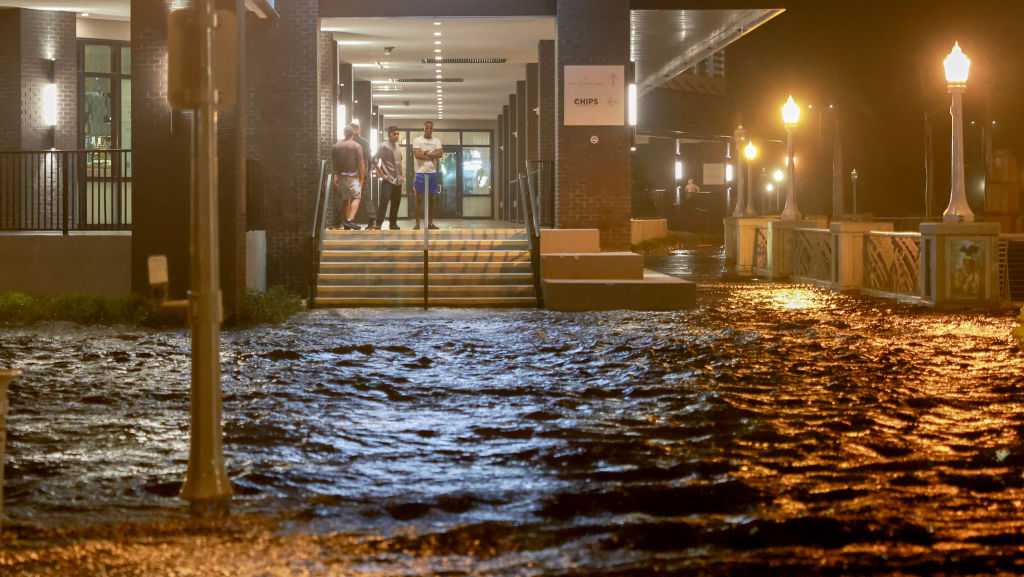VIDEO: Doorbell, storm cameras show Milton storm surge flooding