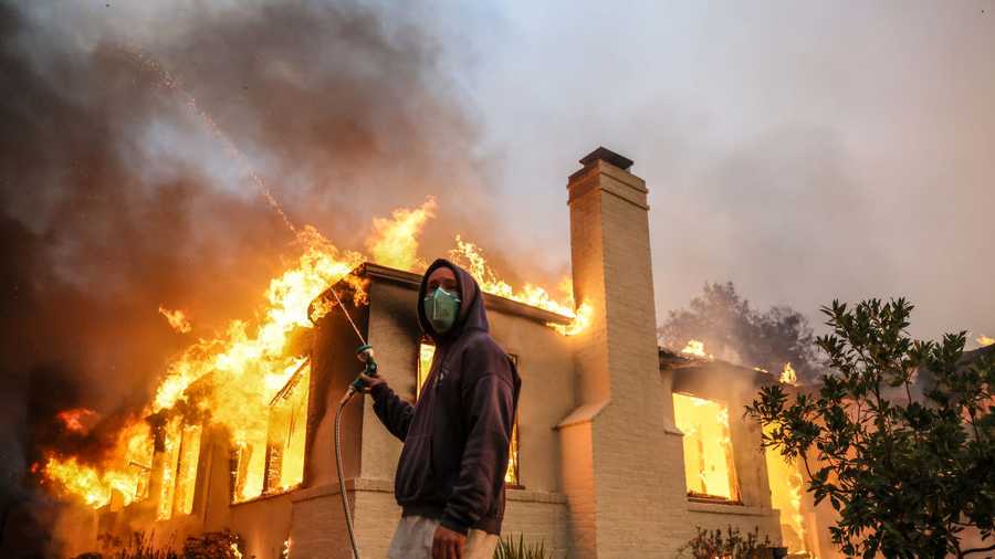 PHOTOS: A look at the devastation caused by wildfires in the LA area