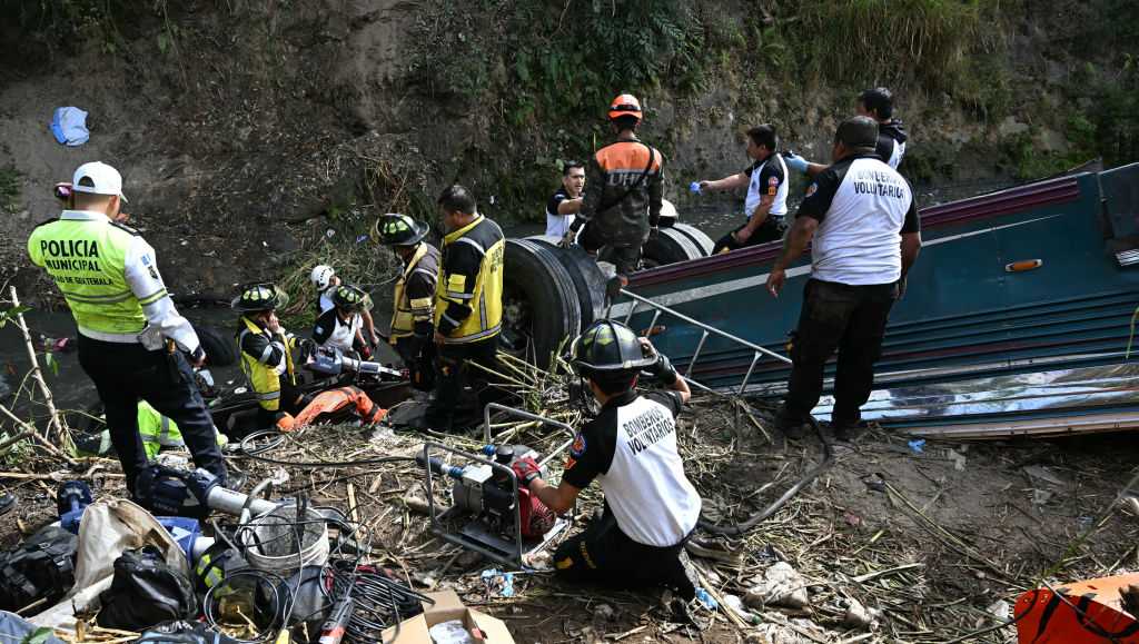 At least 51 dead after a bus plunged off a bridge in Guatemala