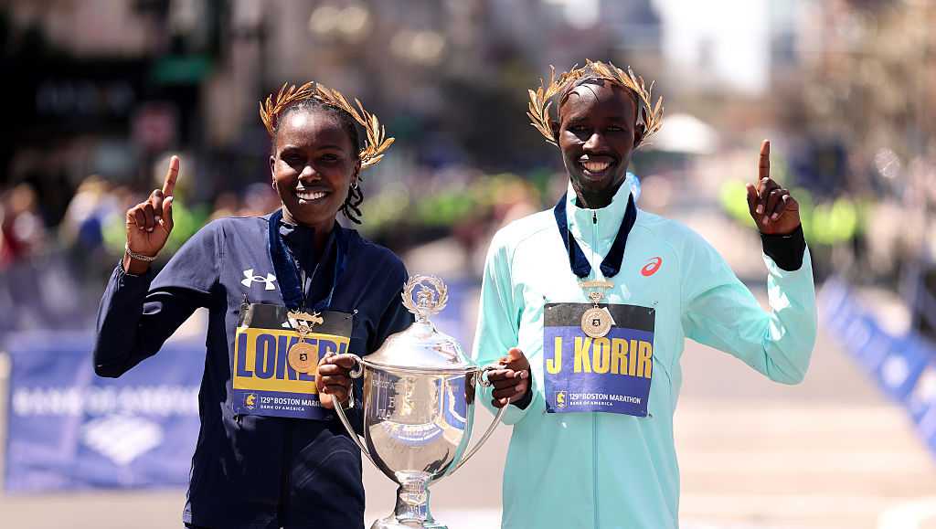 Sharon Lokedi breaks Boston Marathon course record. John Korir joins ...