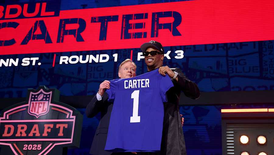 Penn State's Abdul Carter selected No. 3 overall in 2025 NFL draft