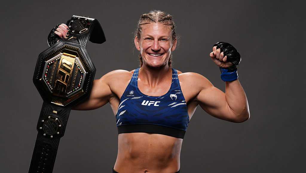 UFC champion Kayla Harrison celebrates new title at Middletown High School