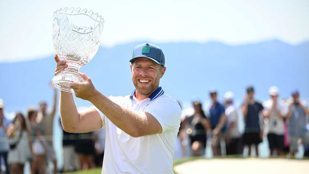 Former NHL player Joe Pavelski wins the American Century celebrity golf ...