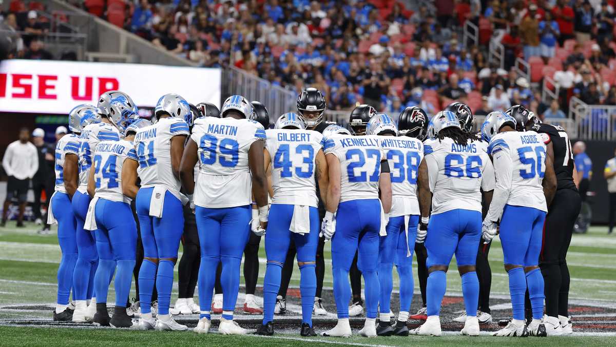 Detroit Lions player says he's 'all good' after scary head injury ...