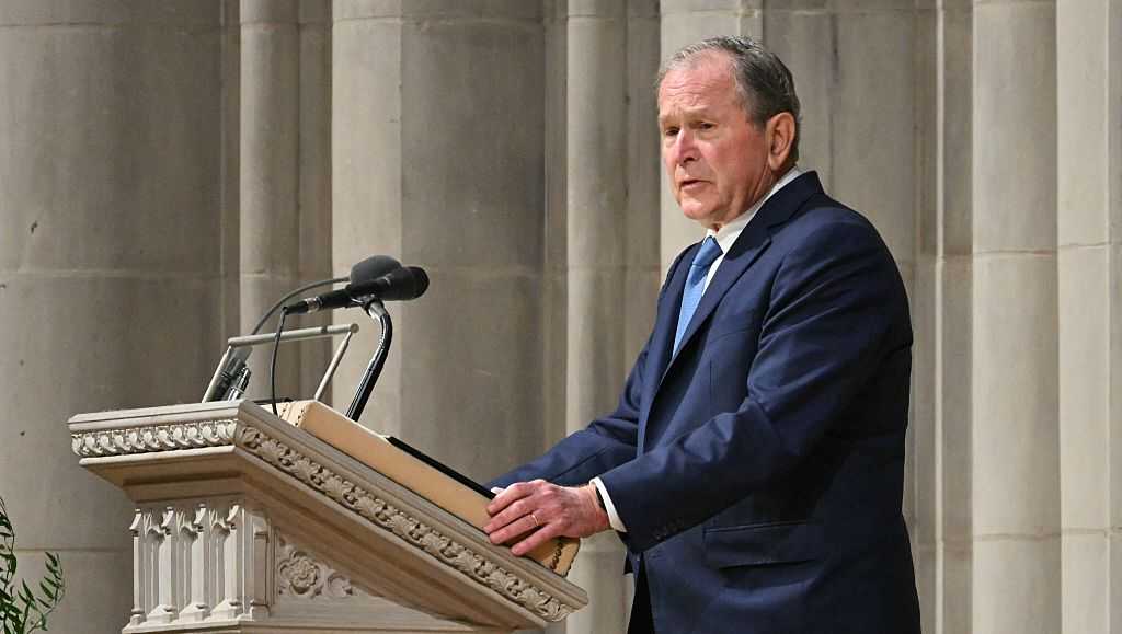 George W. Bush praises Dick Cheney at funeral service