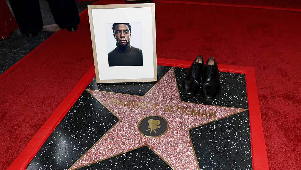 Chadwick Boseman honored with posthumous star on Hollywood Walk of Fame ...