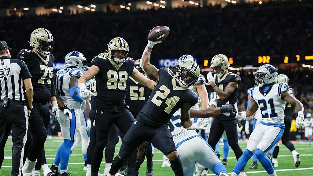 Devin Neal's bright rookie season ends after Saints placed the running ...