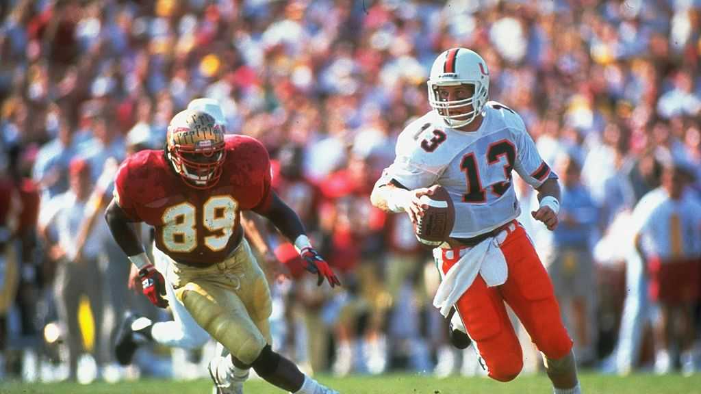Gino Torretta's football career at the University of Miami, NFL
