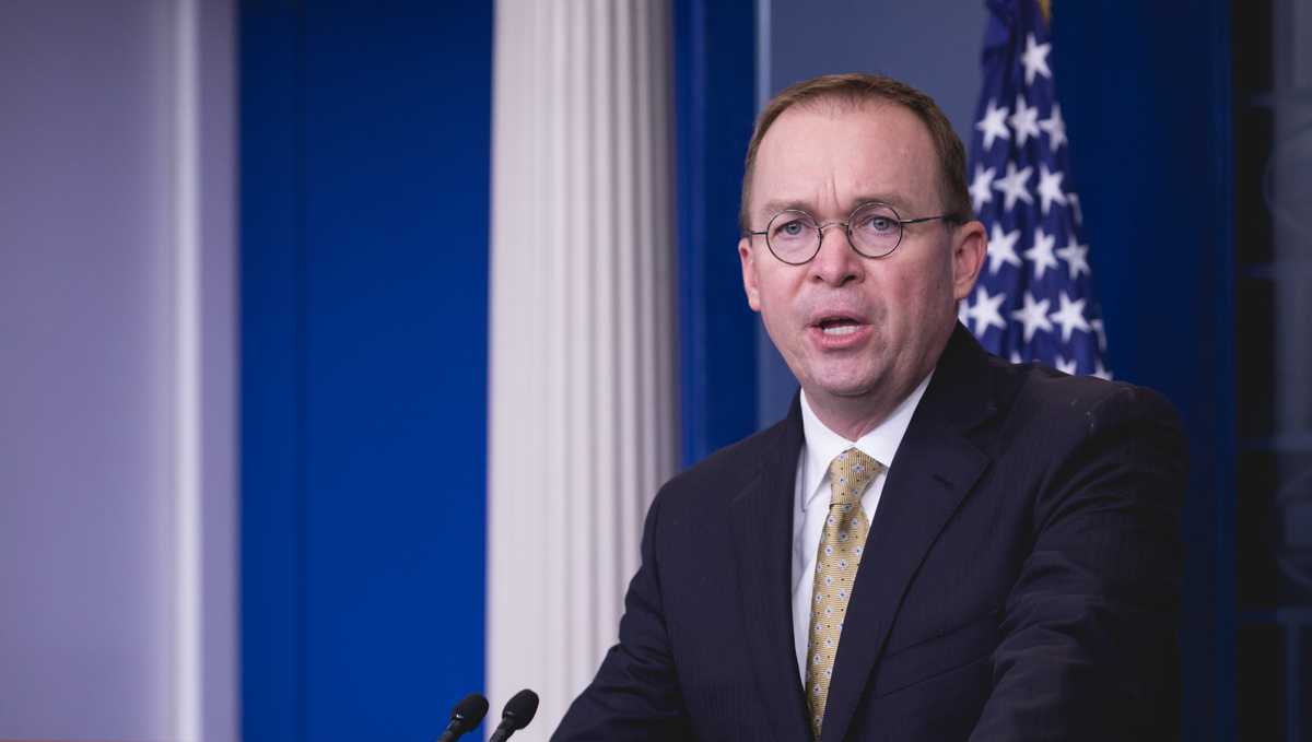 Trump: Budget director Mick Mulvaney named acting chief of staff
