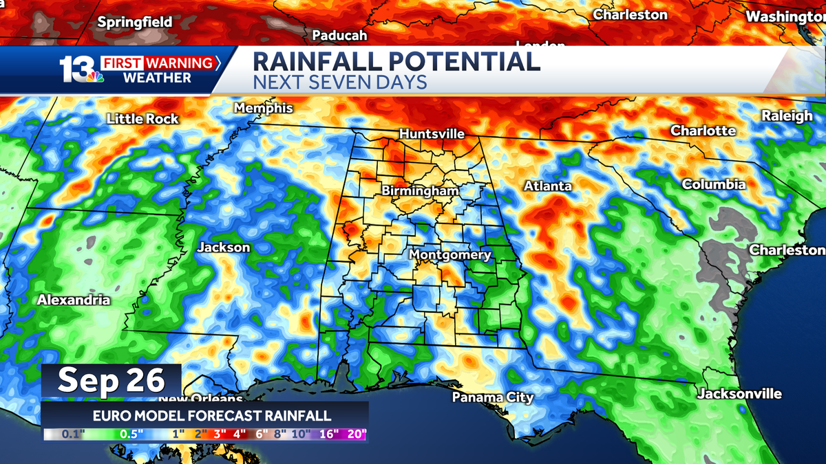 Alabama weather forecast: Dry, sizzling hot for September