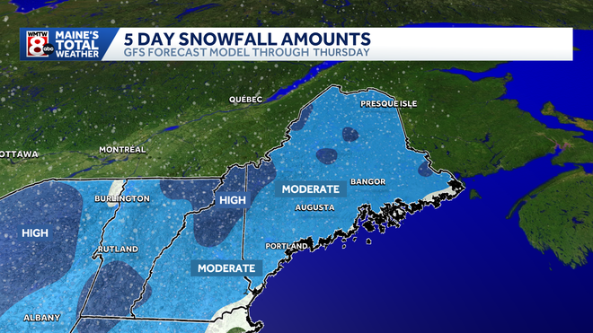 First widespread snowfall expected in Maine on Tuesday