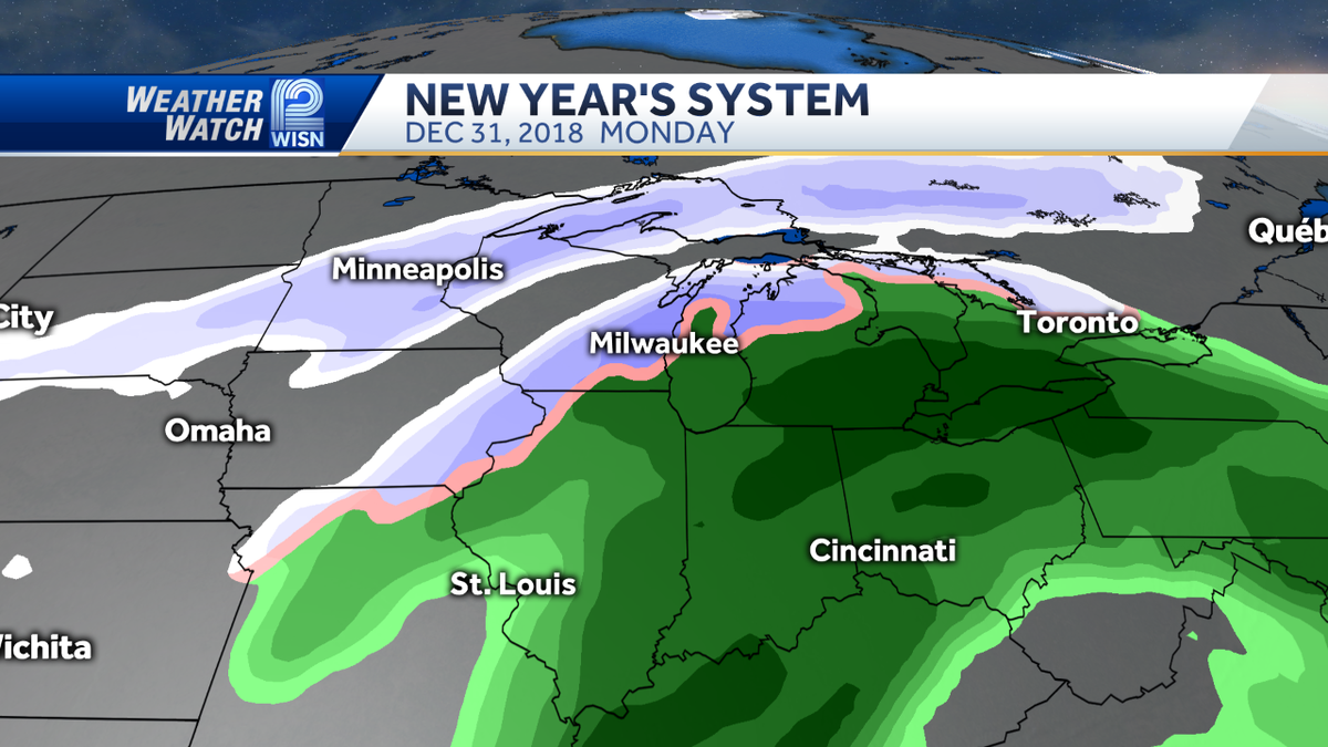 Videocast: Wintry Mix, Rain, and Snow for New Years Eve