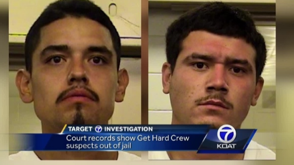 Suspected gang members released from jail, charges dismissed