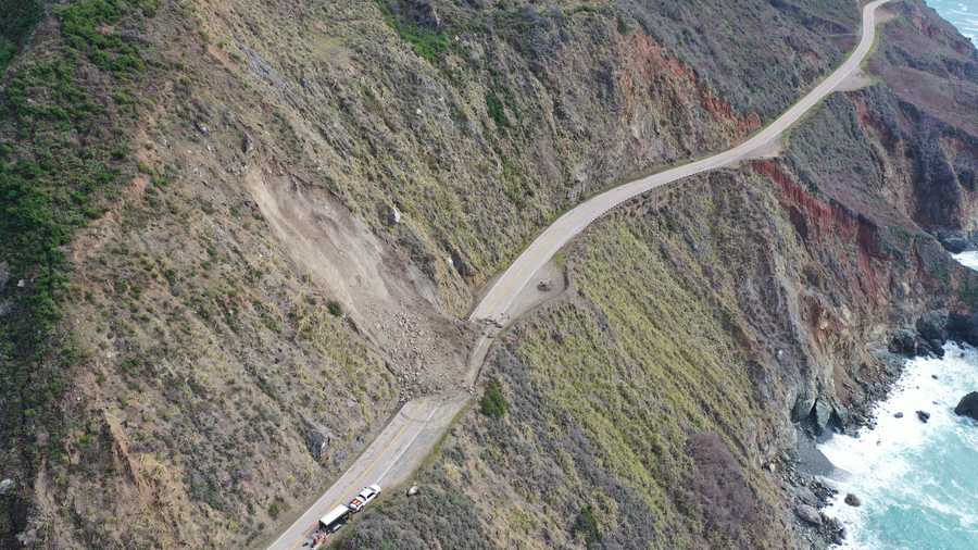 Convoys resume for Big Sur residents stuck due to landslides