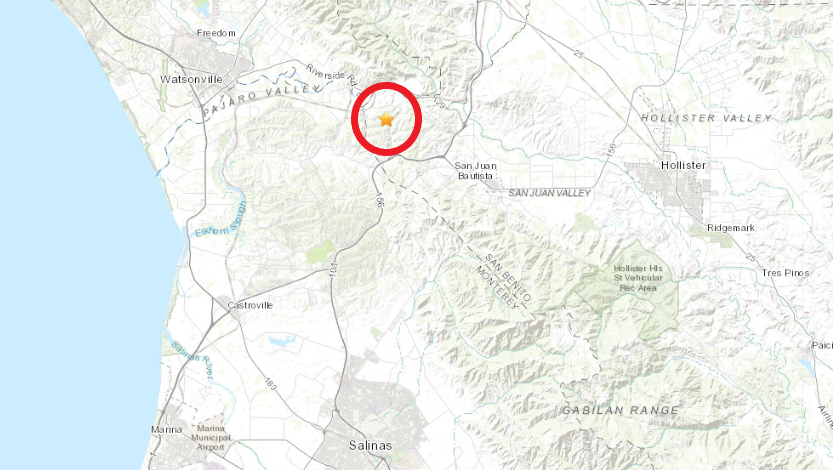 Magnitude 3.4 earthquake strikes near Gilroy: USGS